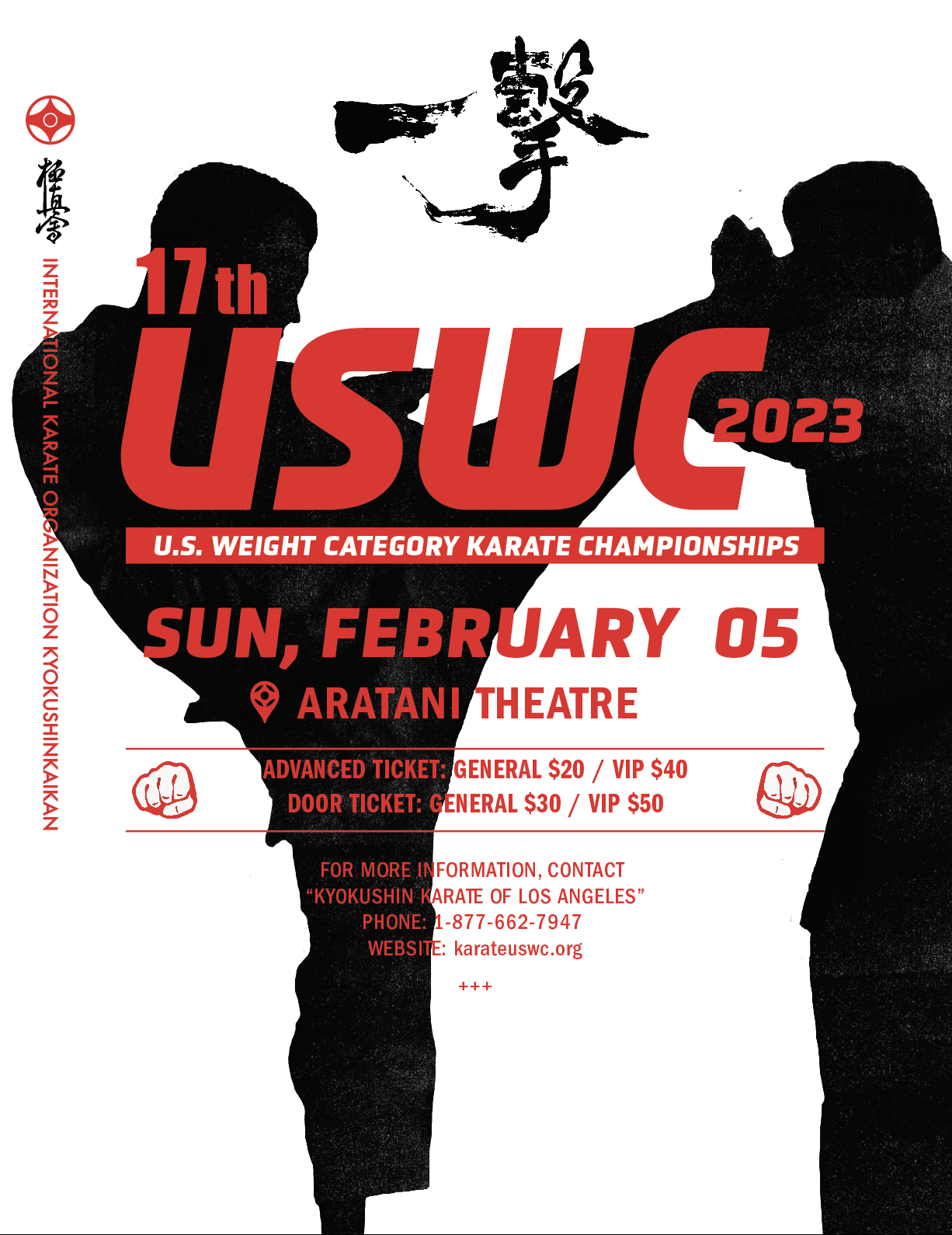 U.S. Weight Category Karate Championships 2023 | Sunday, February 5, 2023